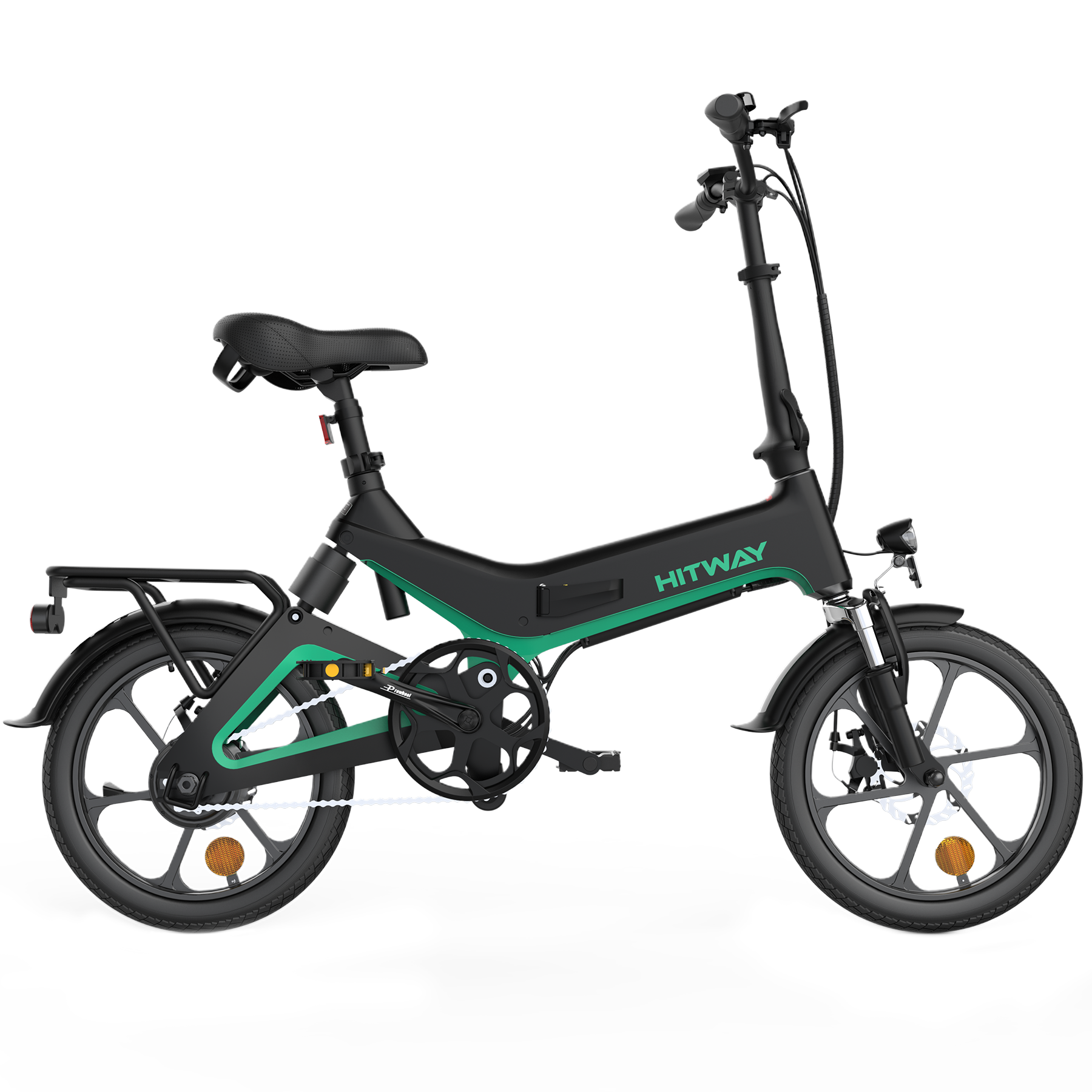 HITWAY BK2 Faltbares E-Bike 16 Zoll Mini-E-Bike für Erwachsene und ...