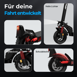 H9 PRO E‑Scooter mit ABE (Straßenzulassung) | HITWAY DE