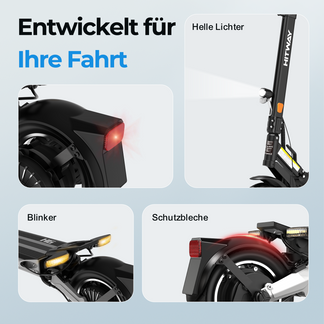 HITWAY H6 48V 15.6Ah | 800W Motor | Foldable Electric Scooter | HITWAY ...
